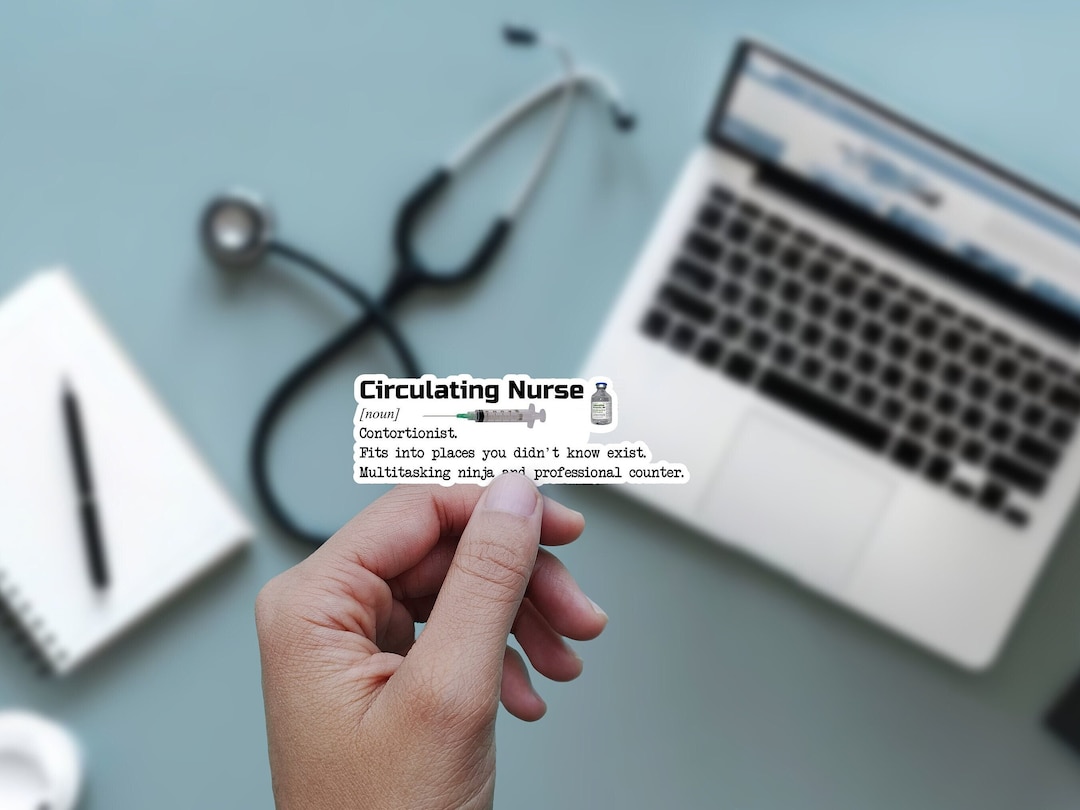 Nurse Definition Sticker, Gift for Circulating Nurse, for Surgical ...