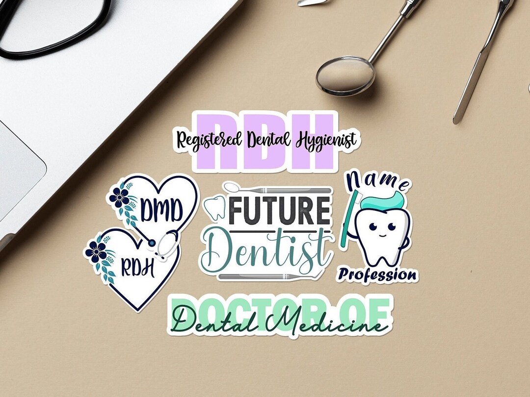 Personalized Dental Stickers, for Dental Hygiene, Future Dentist ...