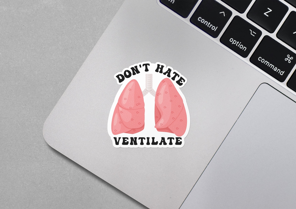 Lung Anatomy Sticker for Nurses, Respiratory Therapy Gift for Rt, Funny ...