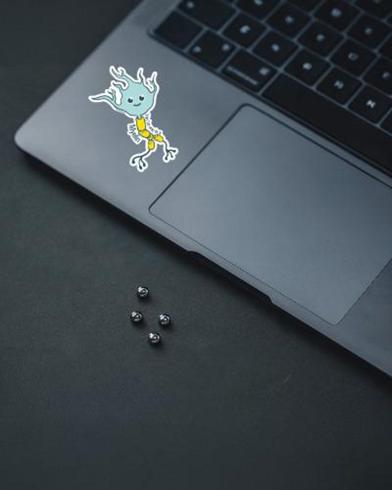 You're One in a Myelin Sticker, Cute Neuron Sticker Brain, Neuroscience ...