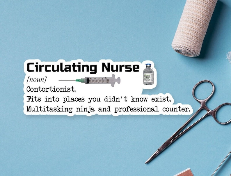 Nurse Definition Sticker Gift for Circulating Nurse for - Etsy