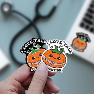 I Love Fall (prevention) Sticker, Funny Physical Therapy Sticker, Gait ...