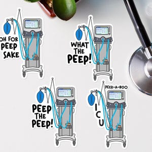 What the Peep Sticker for Icu Doctor Gift Sticker for Nurse, Icu ...