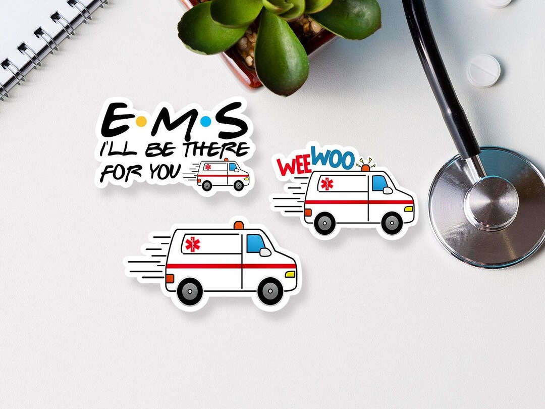 EMS Stickers for EMT, for Paramedic, Emergency Medicine, Ambulance ...