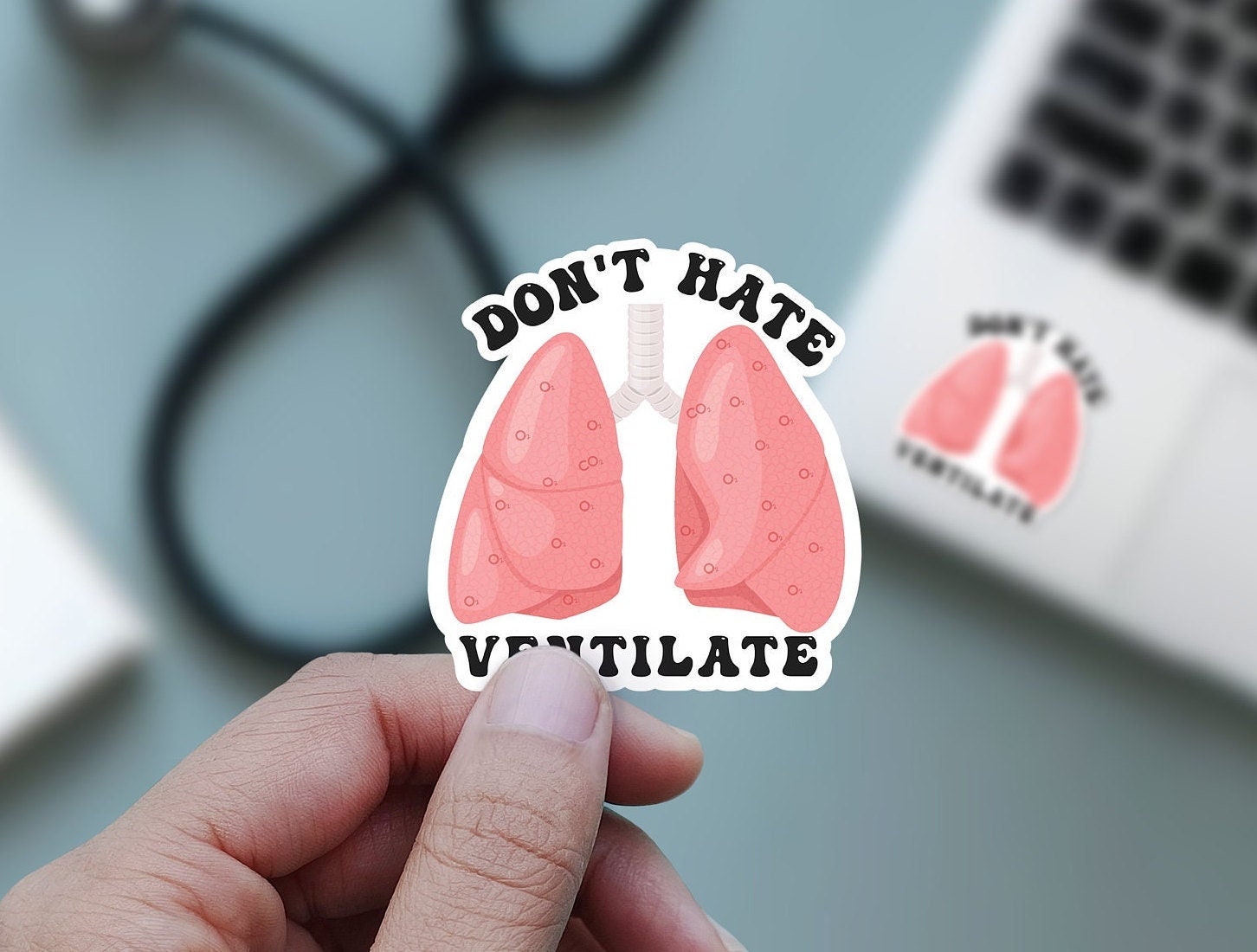 Lung Anatomy Sticker for Nurses, Respiratory Therapy Gift for Rt, Funny ...