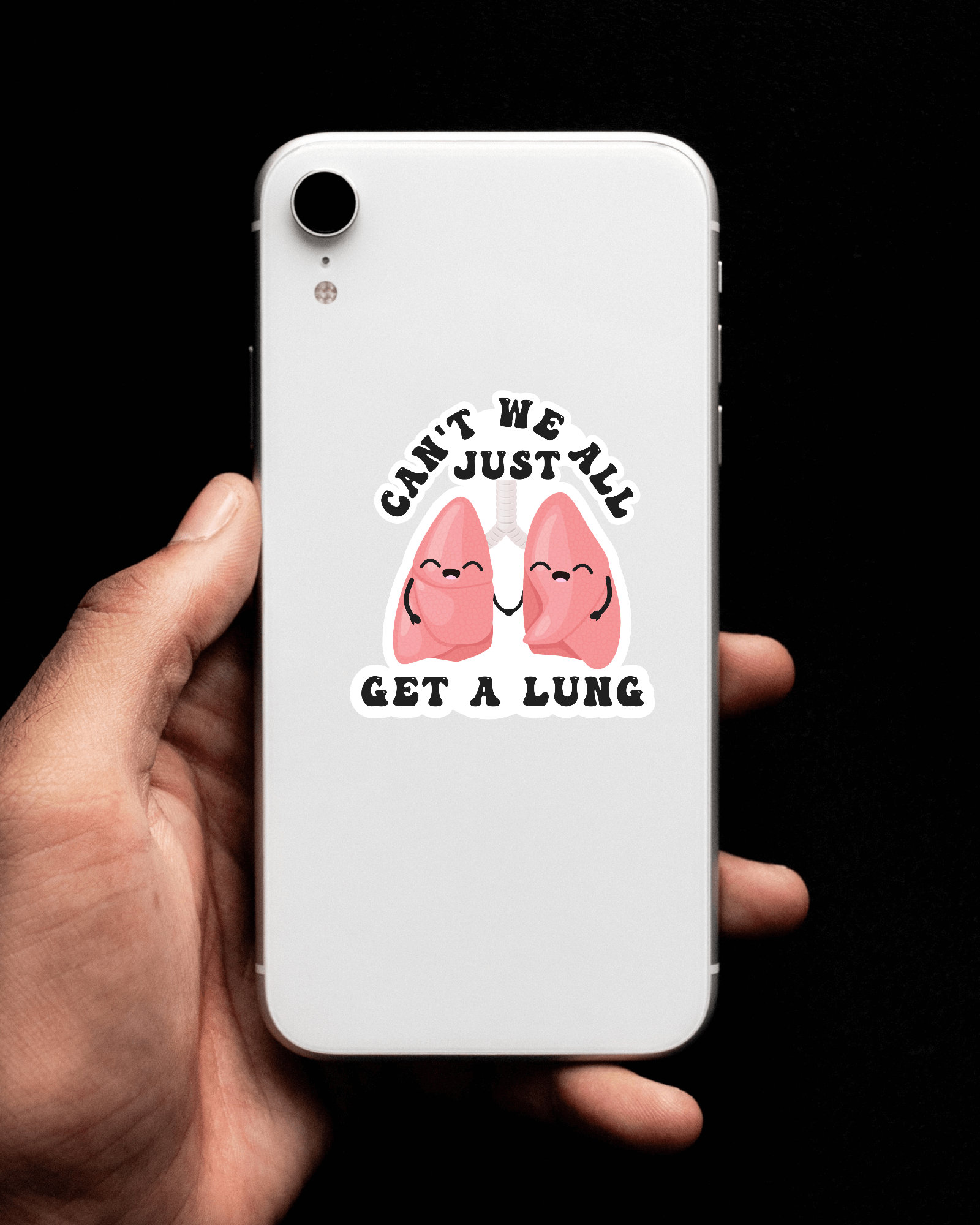 Cute Lung Anatomy Sticker, Funny Lung Anatomical Sticker, Pulmonology ...