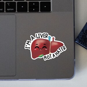 Liver Anatomy Sticker, Funny Anatomical Liver Sticker Set for Nurse ...