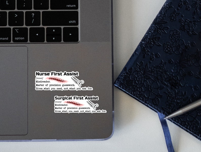 Surgical First Assist Definition Sticker, OR Nurse Decal, Gift for ...