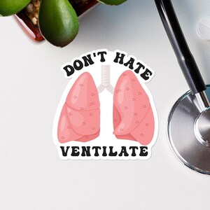 Lung Anatomy Sticker for Nurses, Respiratory Therapy Gift for Rt, Funny ...