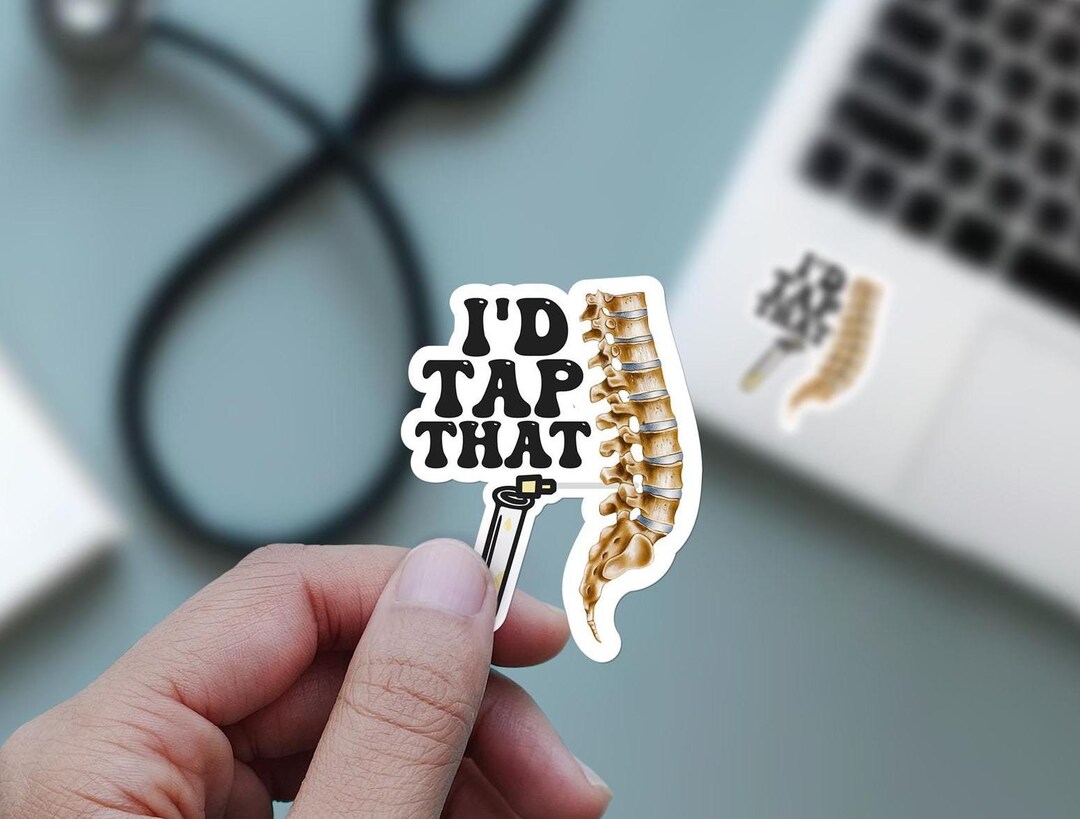 Lumbar Puncture Sticker for Icu Gift for Md, Gift for Neuro Icu Nurse ...