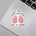 Cute Lung Anatomy Sticker, Funny Lung Anatomical Sticker, Pulmonology ...