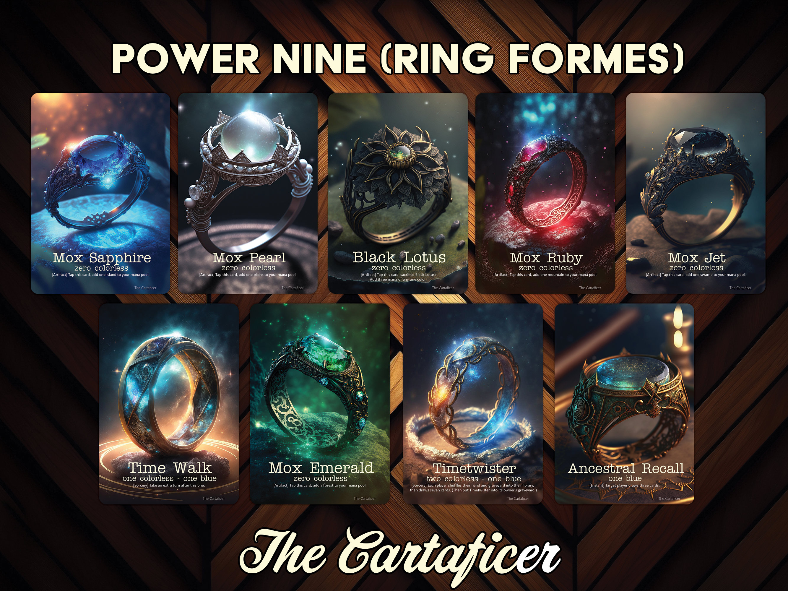 Alternate Art Power Nine Ring Formes - Etsy