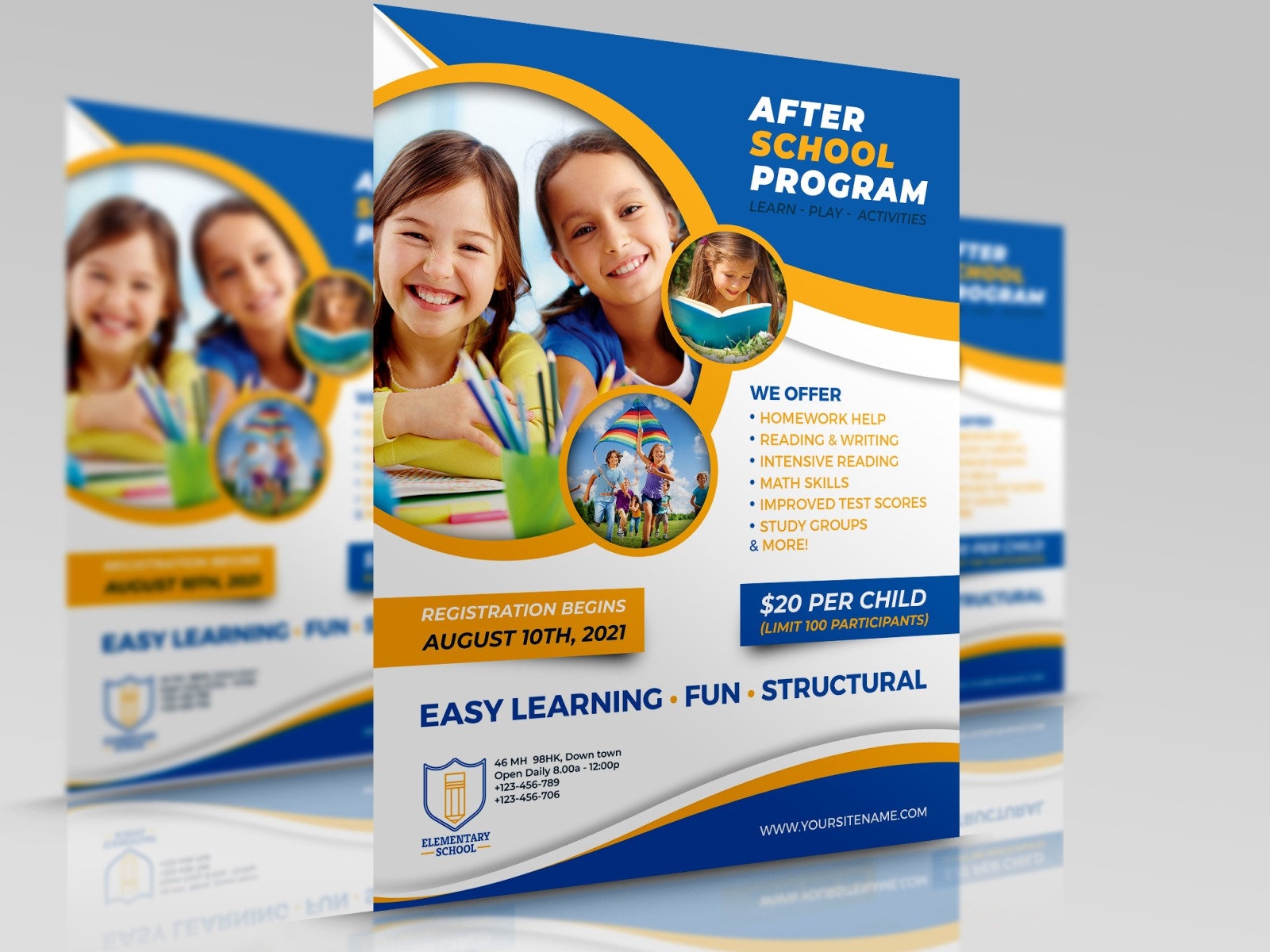 After School Program Flyer Template - A4 Size PSD Layer - Etsy
