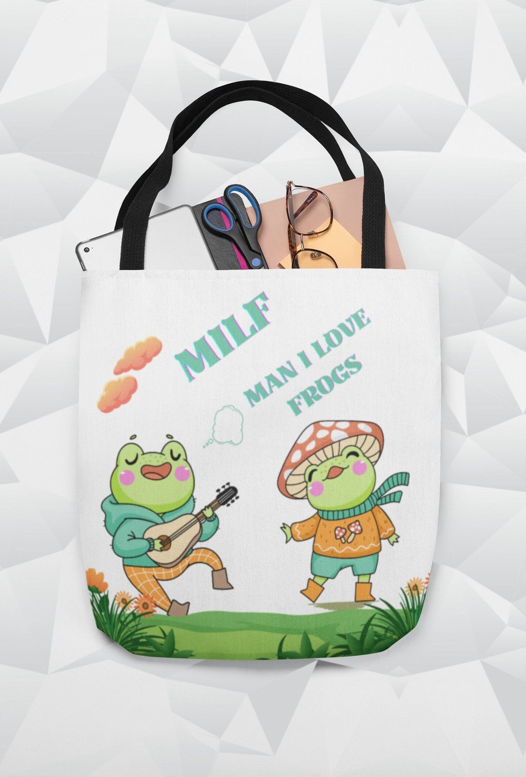 Frog Bag, Frog and Toad, Thank You Gift for Friend, Cute Frog , Cottage ...