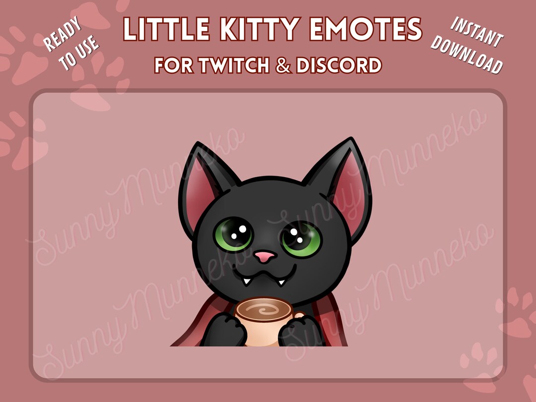 Little Kitty Emote - Animated Emote for Twitch - Handmade & Cute Emote ...