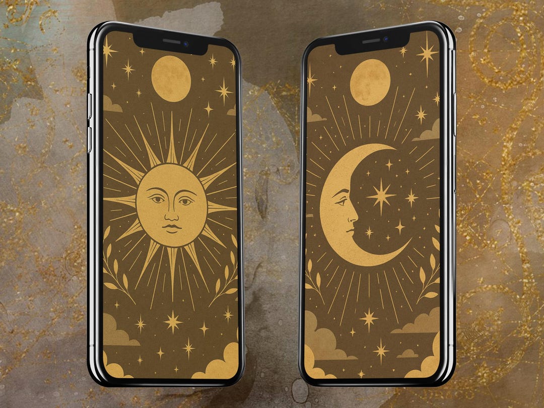 Matching Wallpaper, Sun and Moon Wallpaper Smartphone & iPhone ...