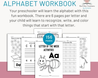 ABC Worksheets, Alphabet Printable, A-Z, Letters, US Letter Size ...