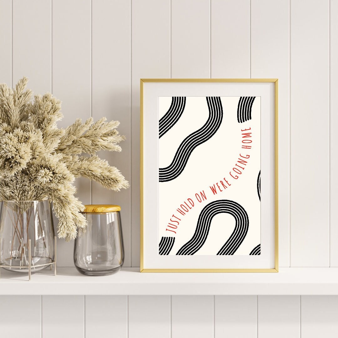 Modern Wall Art Drake Poster Minimal Trendy Lyrics Pop Culture Boho ...