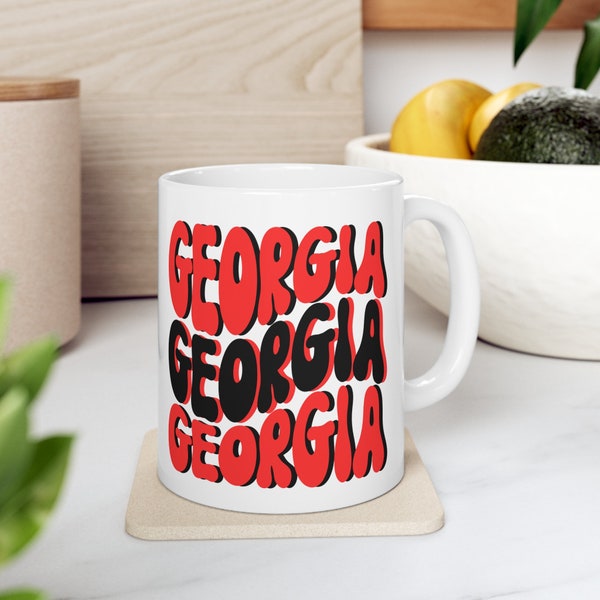 Georgia Bulldogs Coffee Mug - Etsy