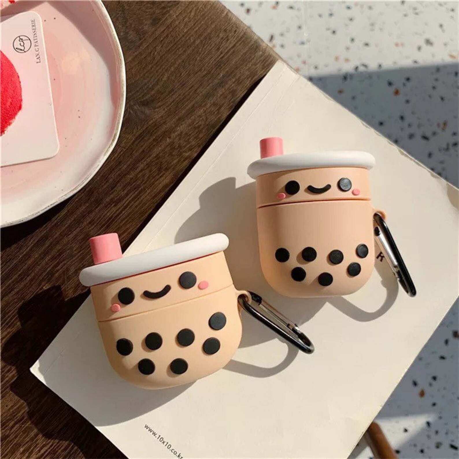 Milk Tea Apple Airpod Case Boba Bubble Case Keychain - Etsy