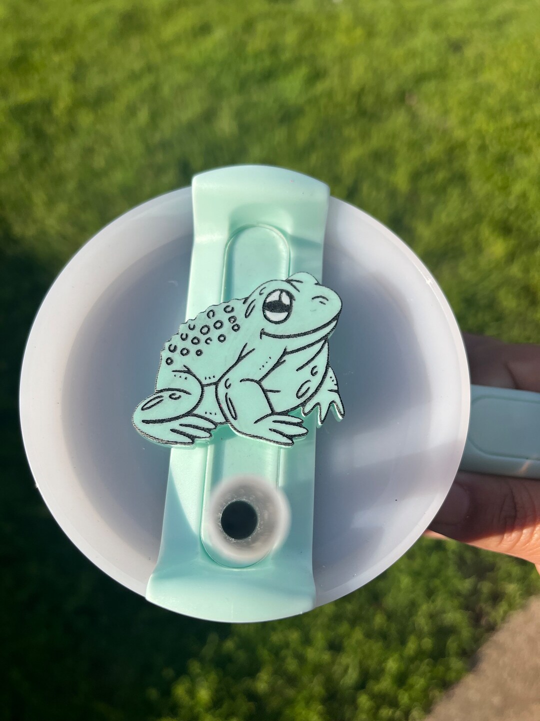 Stanley Name Plate, Frog Stanley Straw Cover, Straw Topper,40oz Straw ...