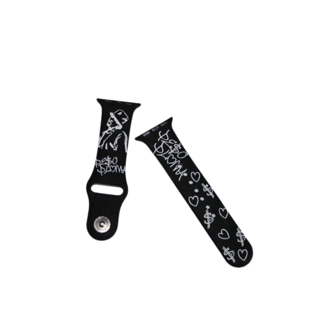 Peso Pluma Watch Band, Watch Band, Peso Pluma Png, Engraved Watch Band ...