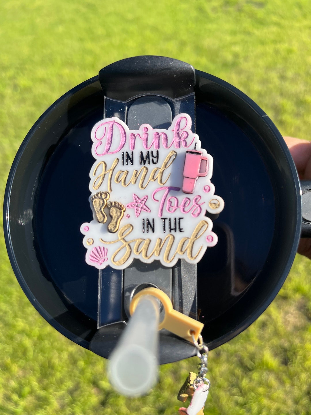 Stanley Name Plate,40oz Stanley,straw Topper,stanley Name Tag,beach Tag ...