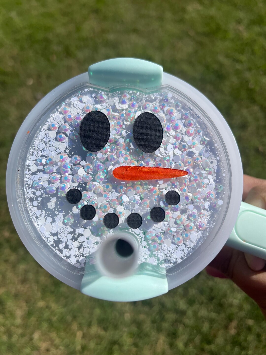 Christmas Snowman Topper, Stanley, Straw Topper,stanley Name Tag,tumblr ...