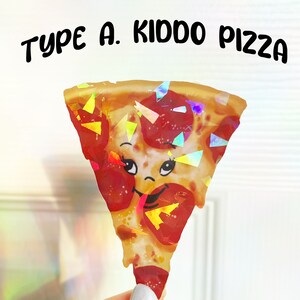 Pizza Sticker, Pizza Slice Sticker, Holographic Pizza Sticker With ...
