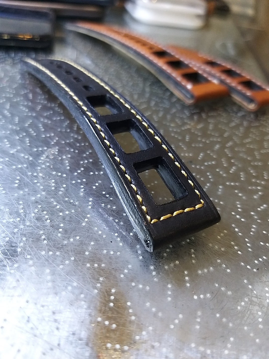 BLACK Rally Handmade Strap Compatible With YEMA U Boat , Panerai ...