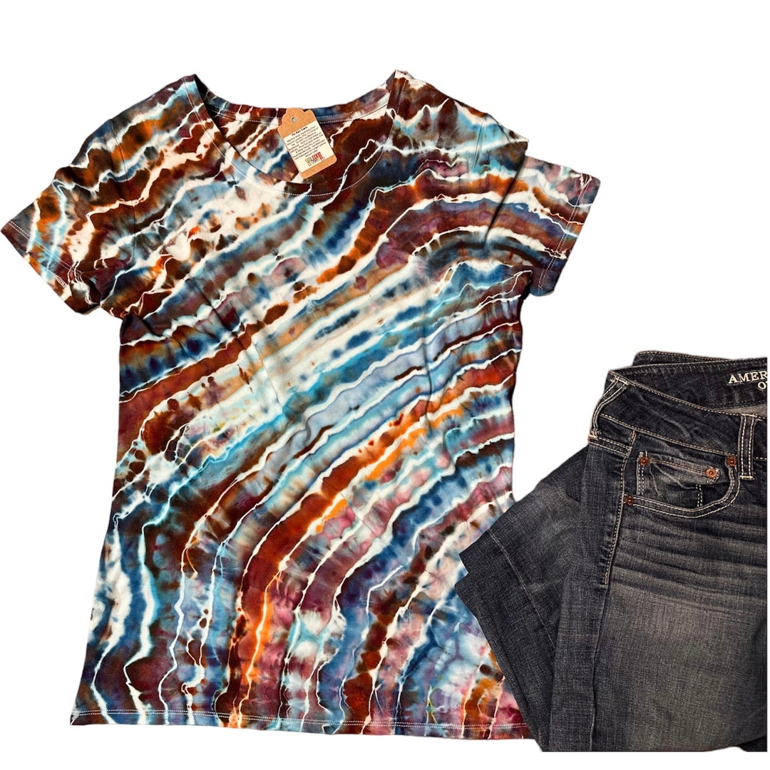 Tie Dye Shirt for Women, Crew or Vneck Custom Tye Dye Shirt, Festival ...