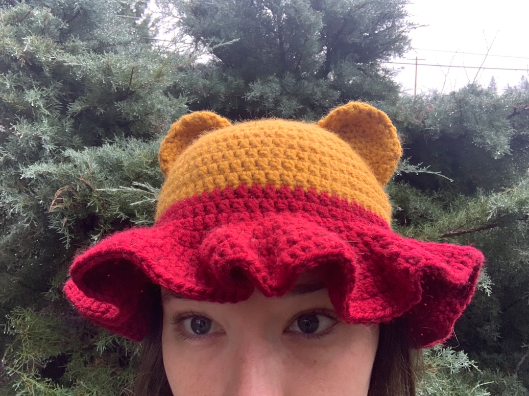 Winnie the Pooh Crocheted Bucket Hat - Etsy