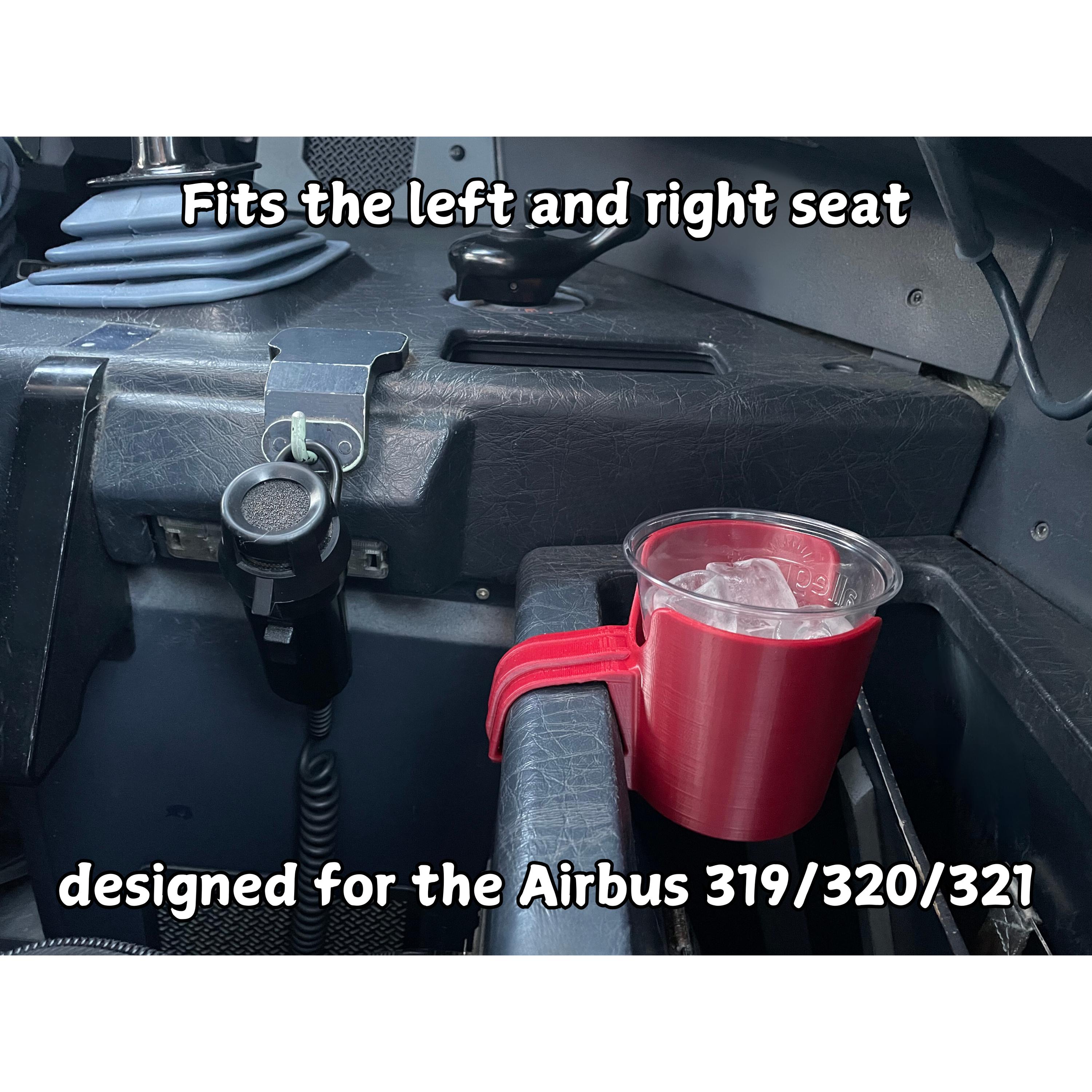 Cup Holder for Airbus A320, Improved Coffee Cup Holder/mount for Airbus ...