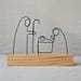Minimalist Wire Nativity Sculpture: Unique Christmas Decor - Etsy