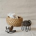 Handcrafted Wire Art Sheep With Wool Body - Adorable Home Decor - Etsy