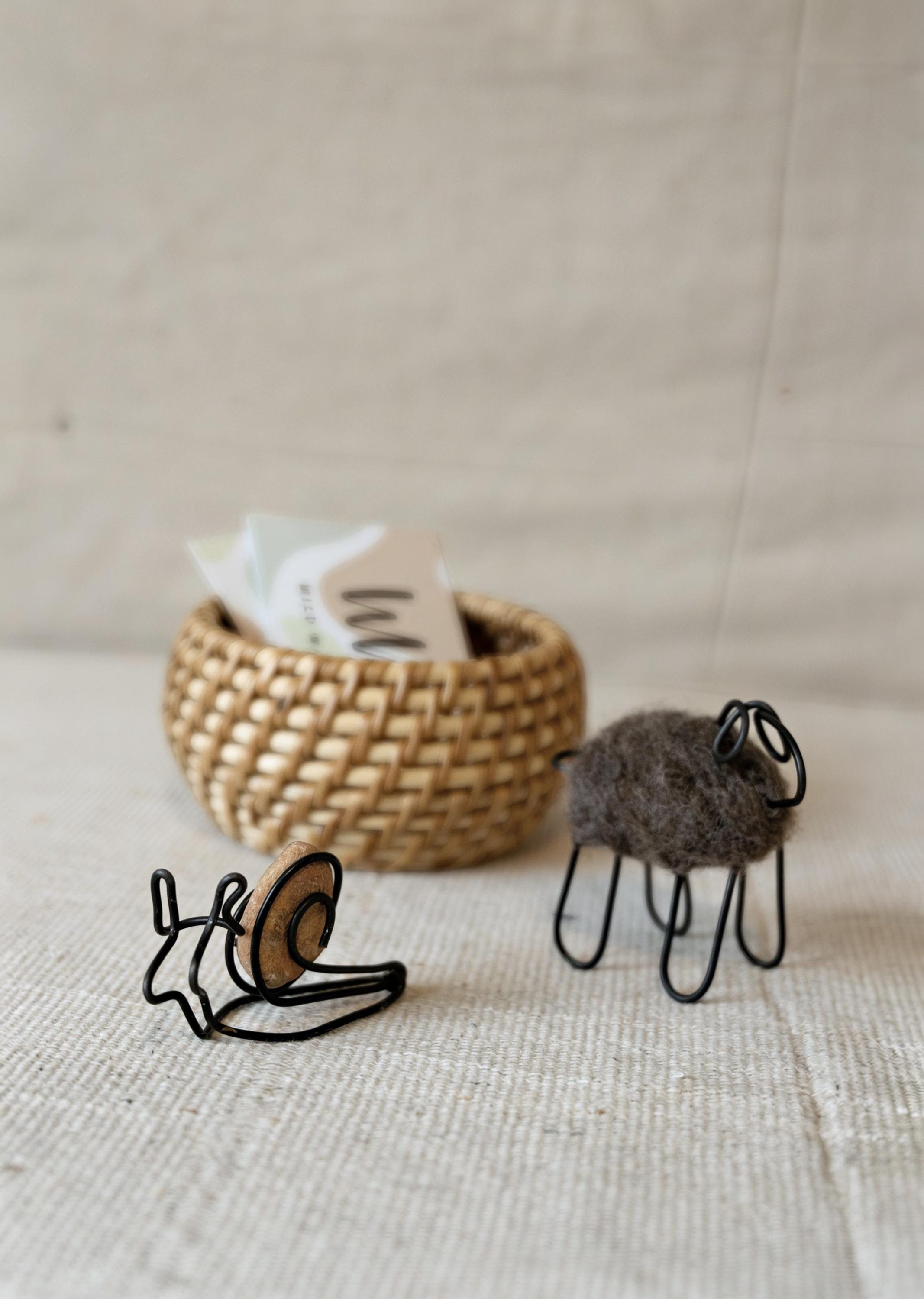 Handcrafted Wire Art Sheep With Wool Body - Adorable Home Decor - Etsy