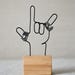 Wire ILY Hand Sign: ASL Sculpture, Home Decor - Etsy