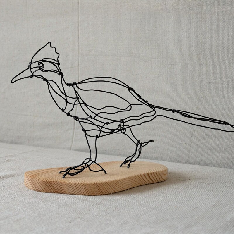Wire Bird Sculpture - Etsy