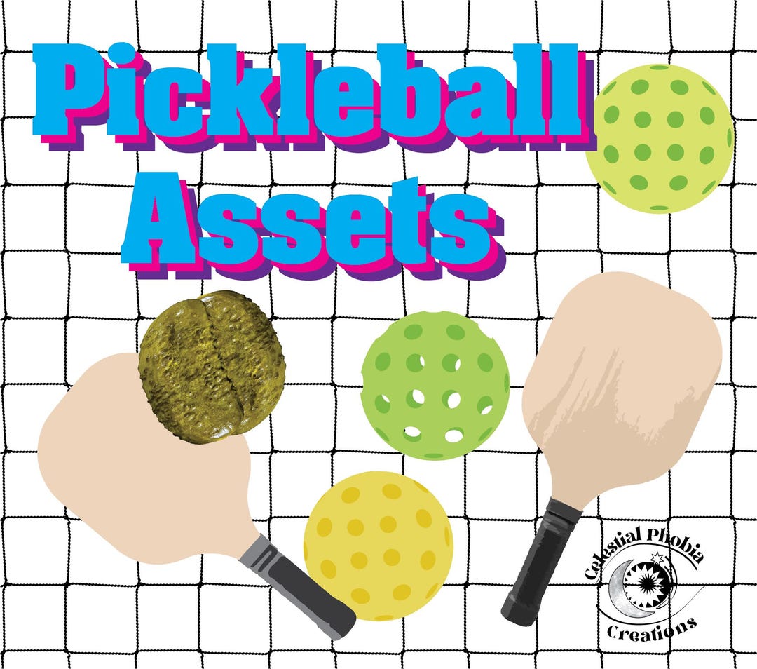 Pickleball Images for Crafting - Svg and Png to Make Stickers, Cards ...