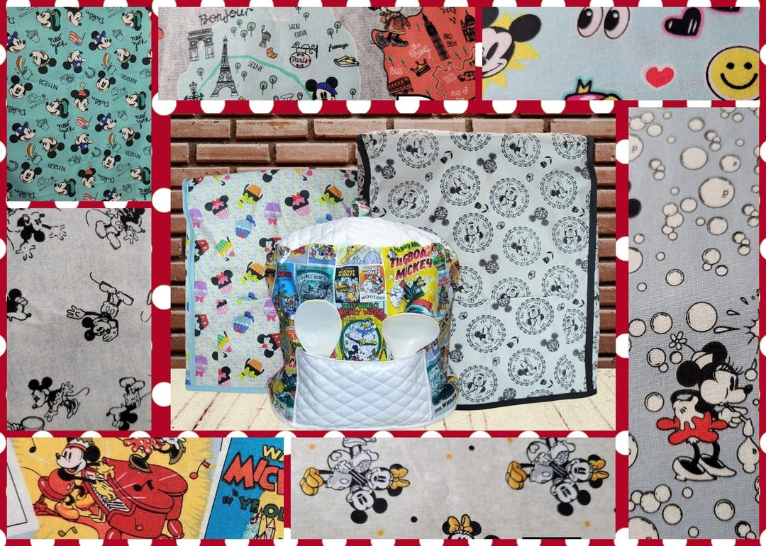 Famous Mouse Inspired Handcrafted Dust Covers for Kitchenaid Mixers in ...