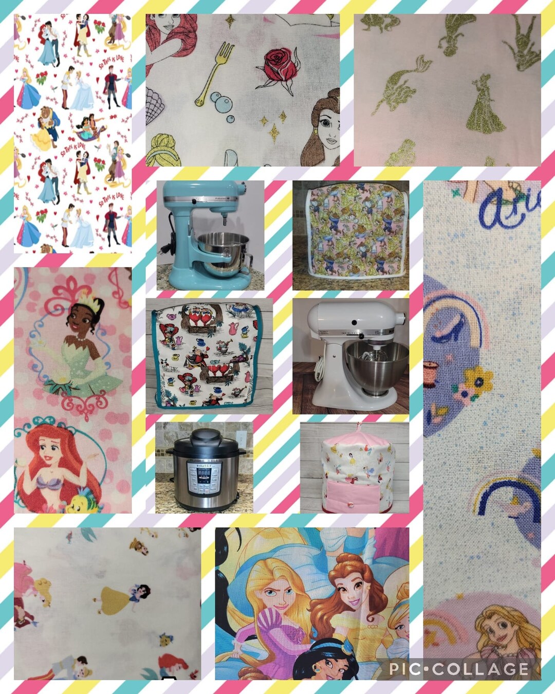 Princess Inspired Handcrafted Dust Covers for Kitchenaid Mixers in ...