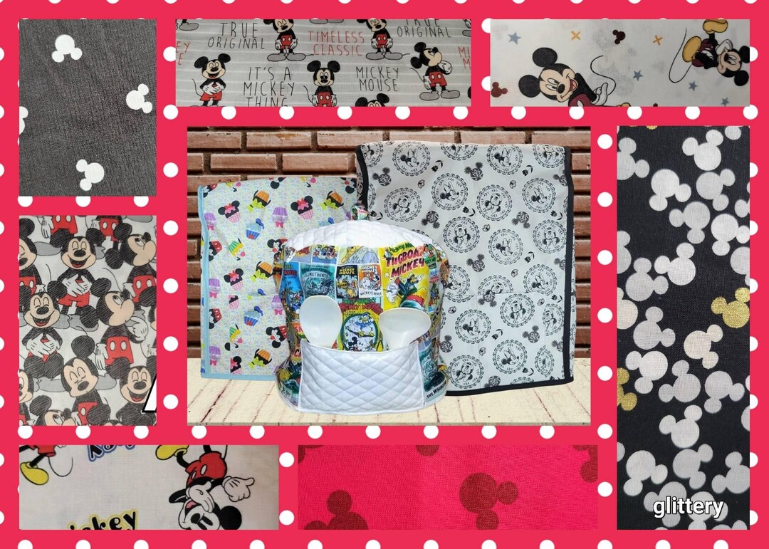 Famous Mouse Inspired Handcrafted Dust Covers for Kitchenaid Mixers in ...