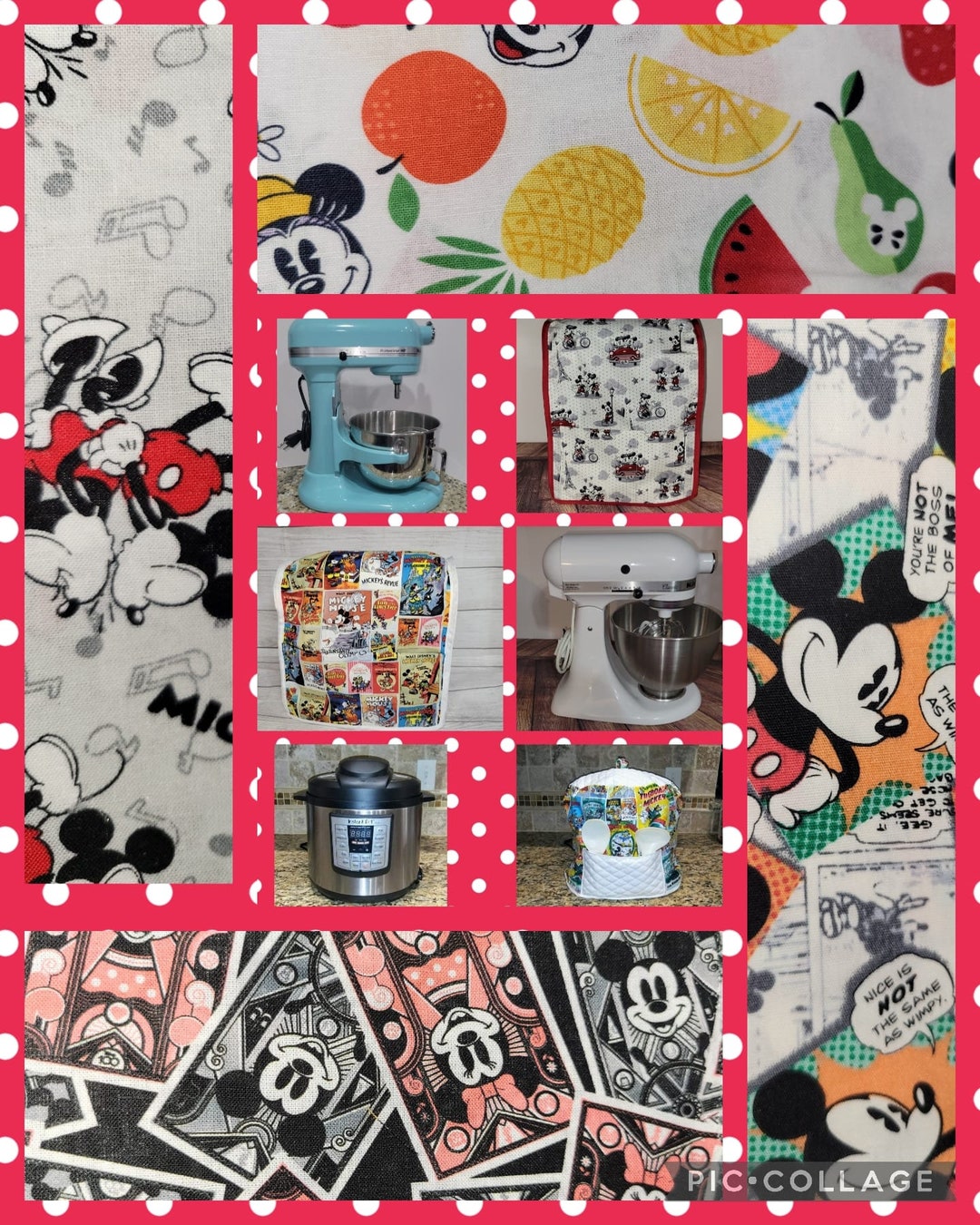 Famous Mouse Inspired Handcrafted Dust Covers for Kitchenaid - Etsy