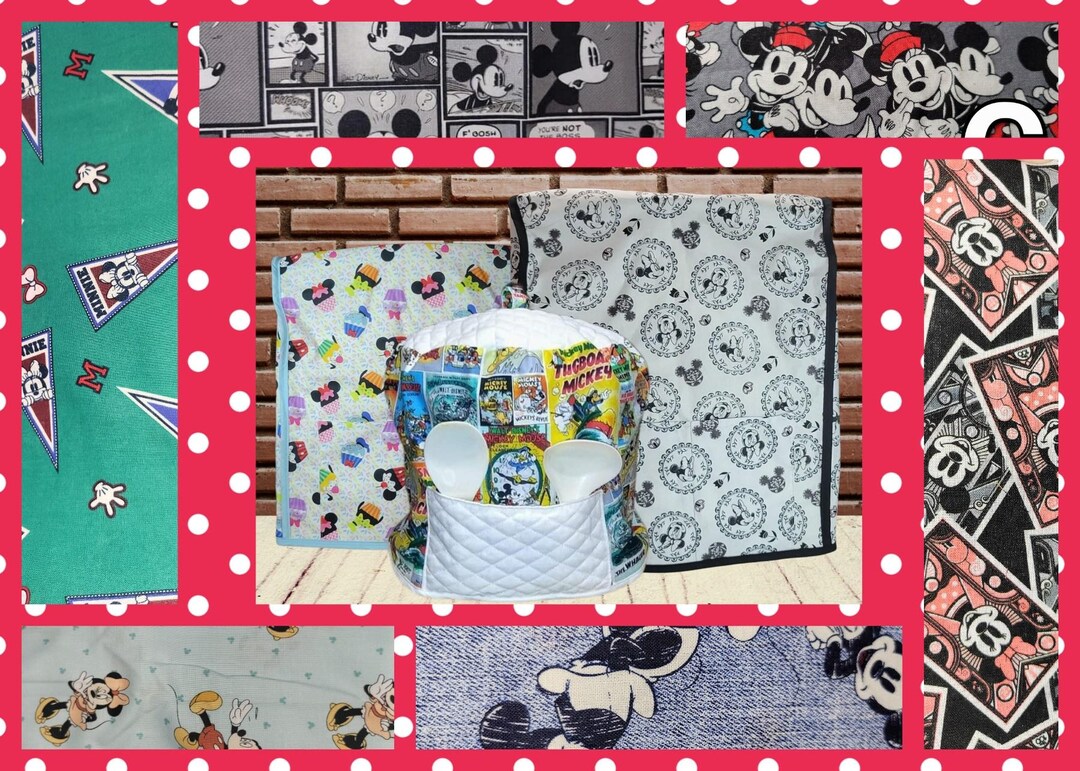 Famous Mouse Inspired Handcrafted Dust Covers for Kitchenaid Mixers in ...