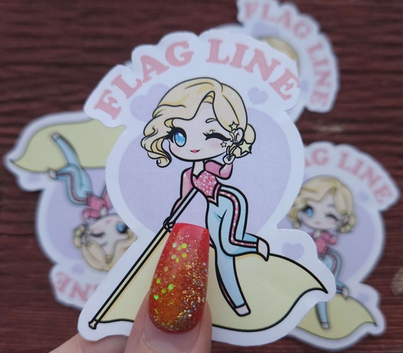 Flag Line Color Guard Sticker - Etsy