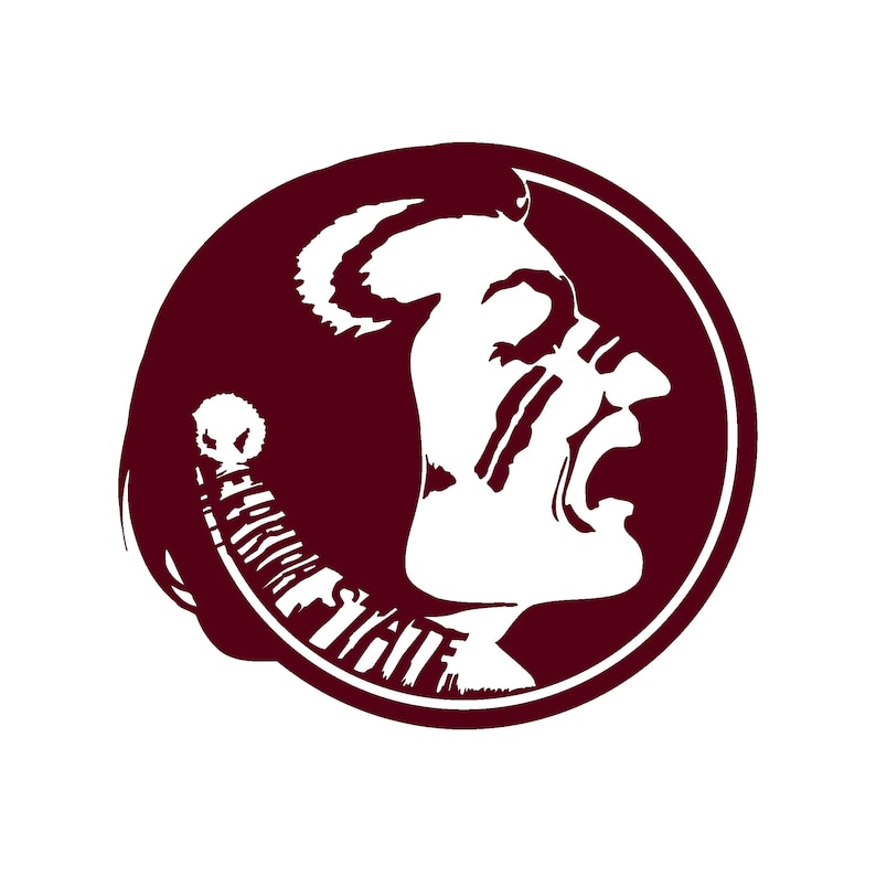 FSU Old Logo Vinyl Sticker - Etsy