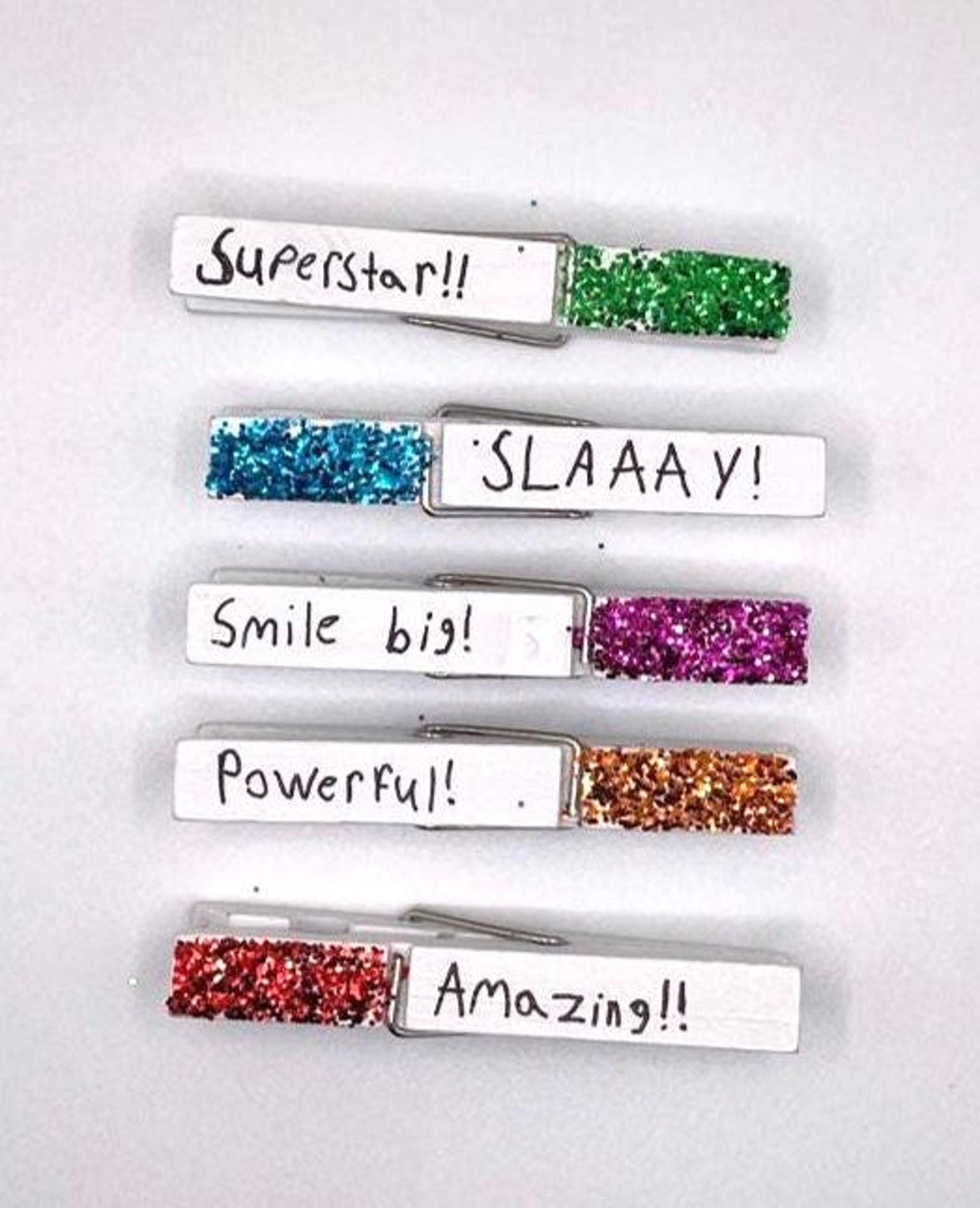 Cheerleading Clothespins, Spirit Clips, Cheer Pins, Good Luck Pins - Etsy