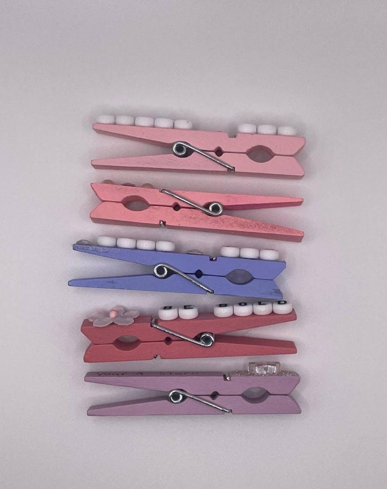 Cheerleading Clothespins, Spirit Clips, Cheer Pins, Good Luck Pins - Etsy