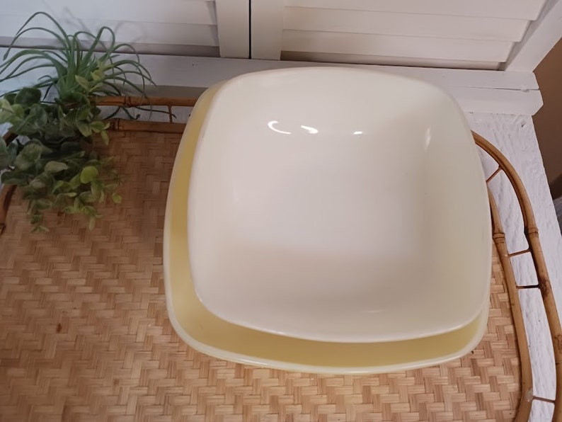 Vintage PYREX Square Yellow Bowls 515B-015 525B-025 - Etsy