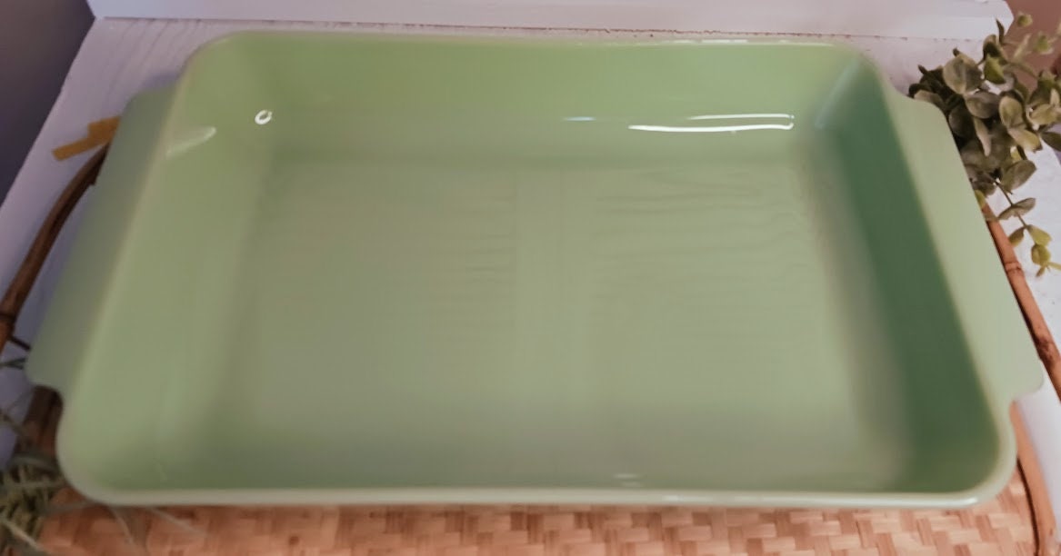 Vintage Fire King Jadeite 9 X 13 Baking Dish - Etsy